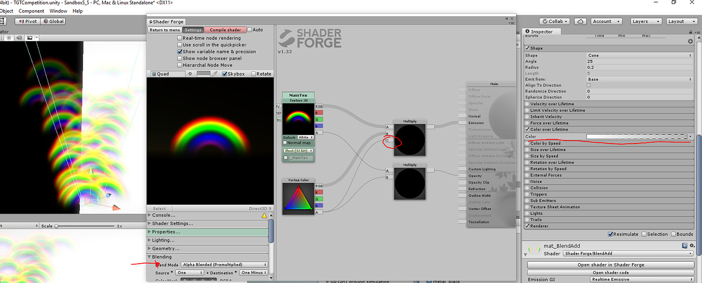 Additive Alpha Blend in Unity? {{ShaderForge}} - Real Time VFX