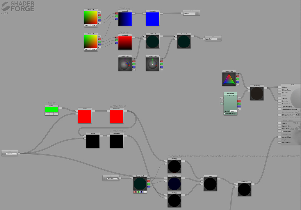 Unity 5.5 / 5.6 Align Mesh Particles with Velocity using Vertex Stream - Real Time VFX