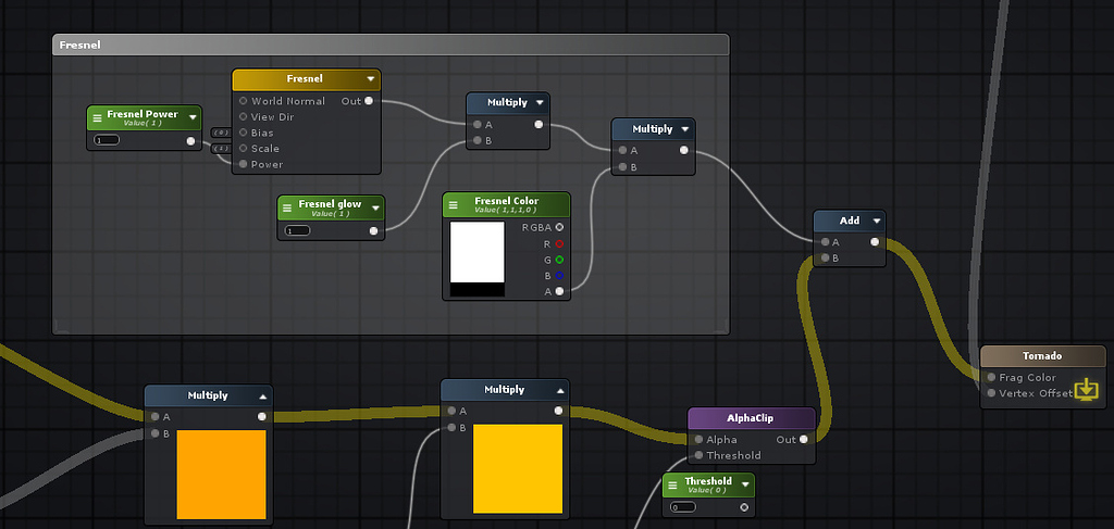 Use fresnel as transparency Amplify - Real Time VFX
