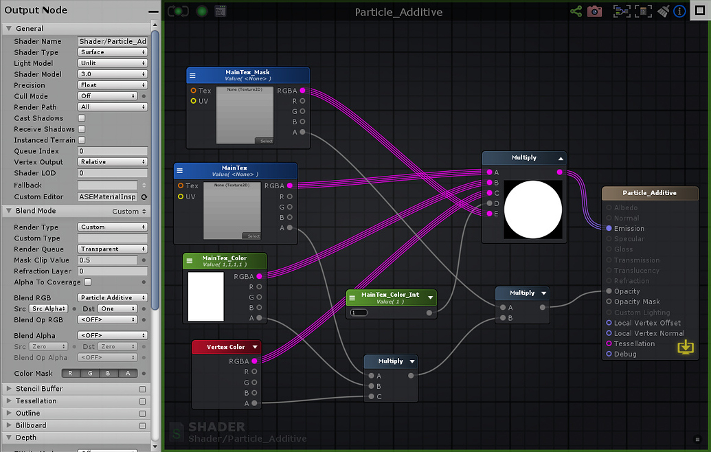 I want to know if there is a problem with the shader I made - Real Time VFX