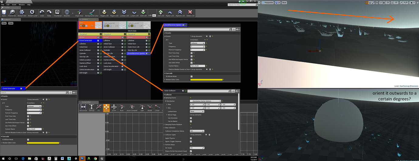 Spawn Particles around Surface (UE4 Cascade) [Need Help] - Real Time VFX
