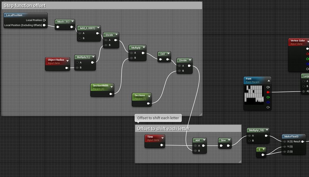 Masking faces in Unreal Text Render for world position offset - Real ...