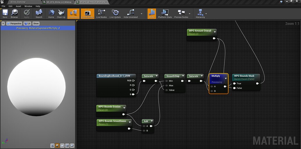 World Position Offset Mask - Real Time VFX