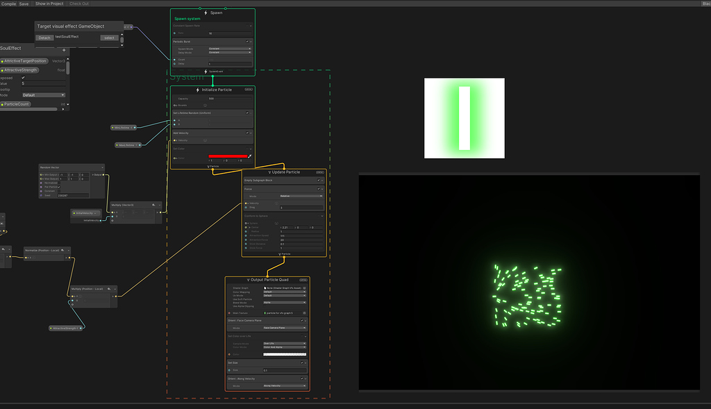 Flying neon particles in VFX & URP (2D) - Real Time VFX