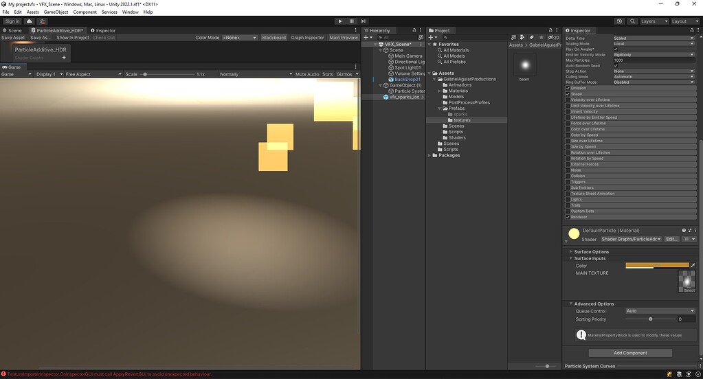 NEED HELP Unity square particle textures - Real Time VFX