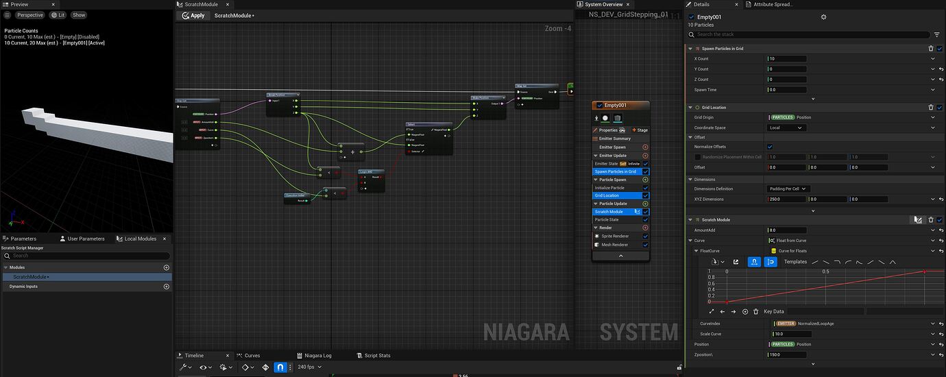 How to Spawn Particles in a Line with Unique Z Positions Using Niagara in Unreal Engine? - Real ...