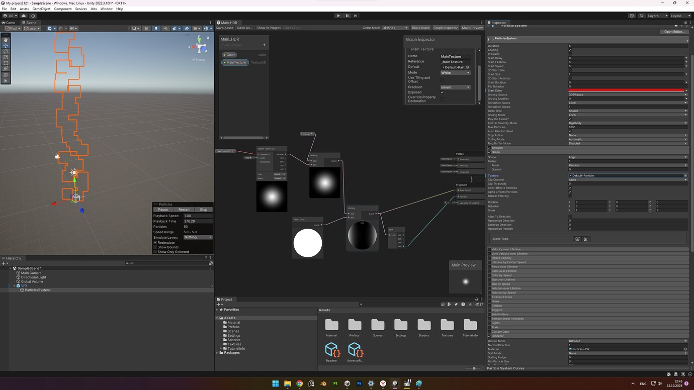 The particle system in unity - Real Time VFX