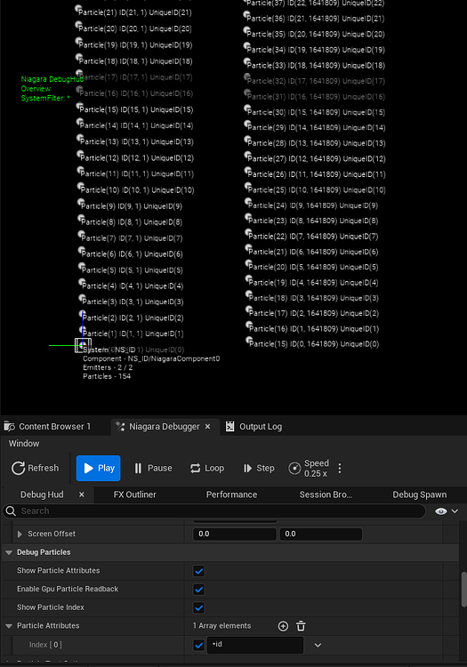 Niagara GPU particles index - Real Time VFX