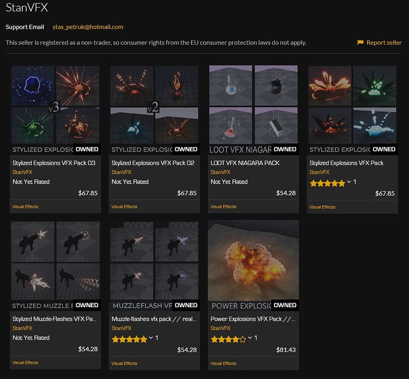 Stylized Explosions VFX Pack - Real Time VFX