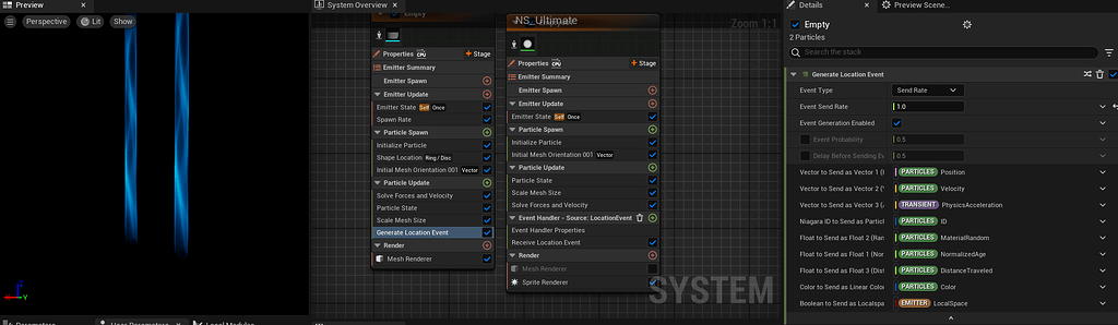 UE5 Niagara Event Handler or Spawn from another Emitter problem - Real ...