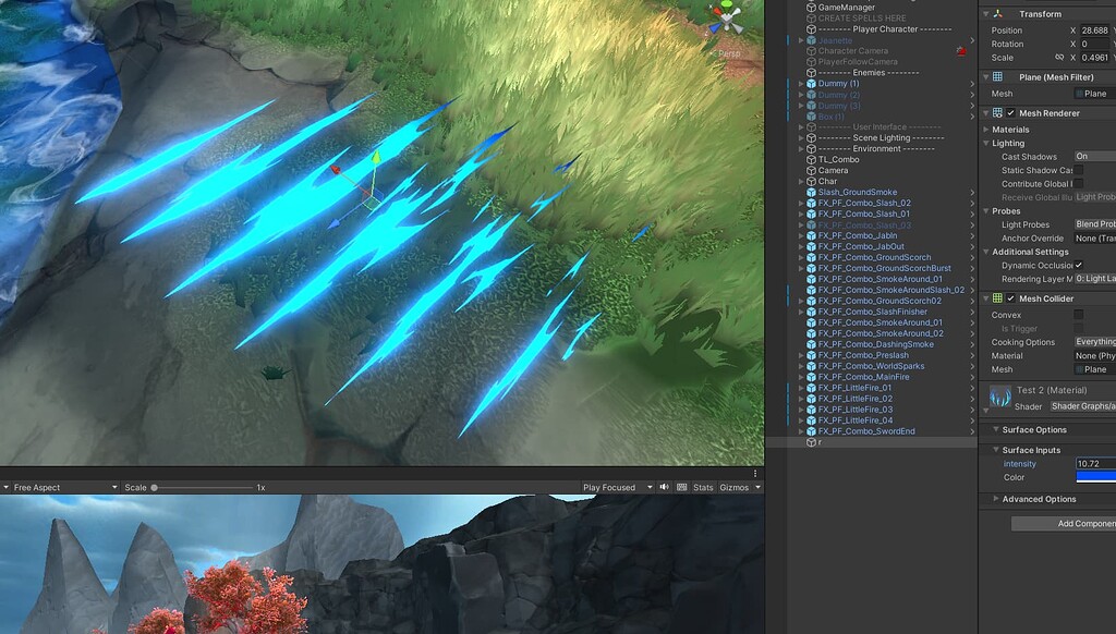 High intensity material going white - Real Time VFX