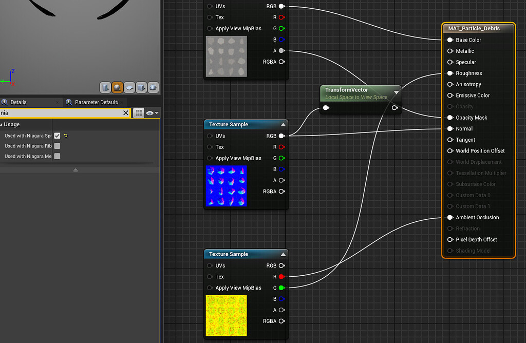 Niagara particles incorrect normalmap - Real Time VFX