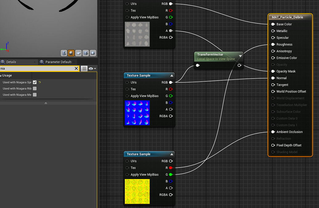 Niagara particles incorrect normalmap - Real Time VFX