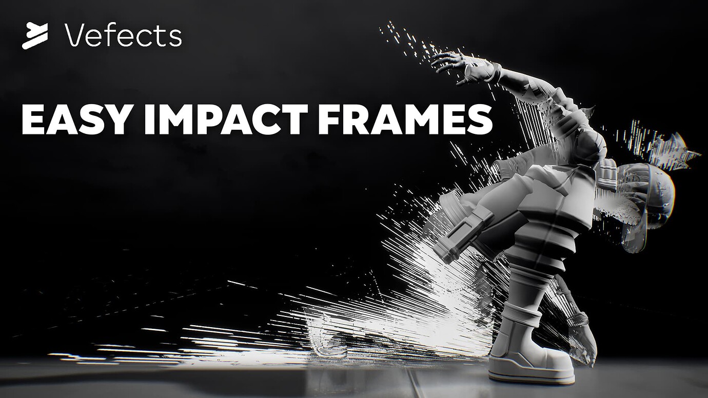 Easy Impact Frames for Unreal Engine and Unity - Real Time VFX