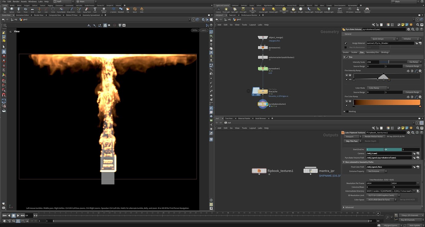 Need help with the Houdini Flipbook texture RROP node - Real Time VFX