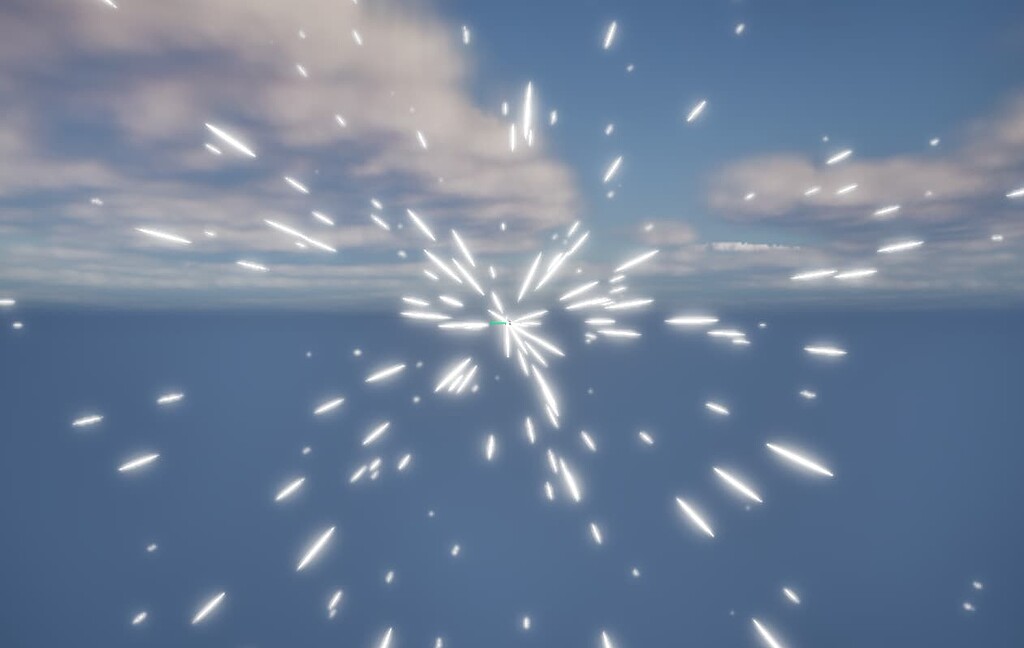 How can I emit particles in specific directions - Real Time VFX