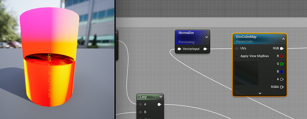 [UE5] Use a box relection capture volume's cubemap with a custom ...