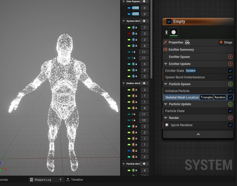 Niagara Q. I want the particles to be evenly distributed across the skeletal mesh - Real Time VFX