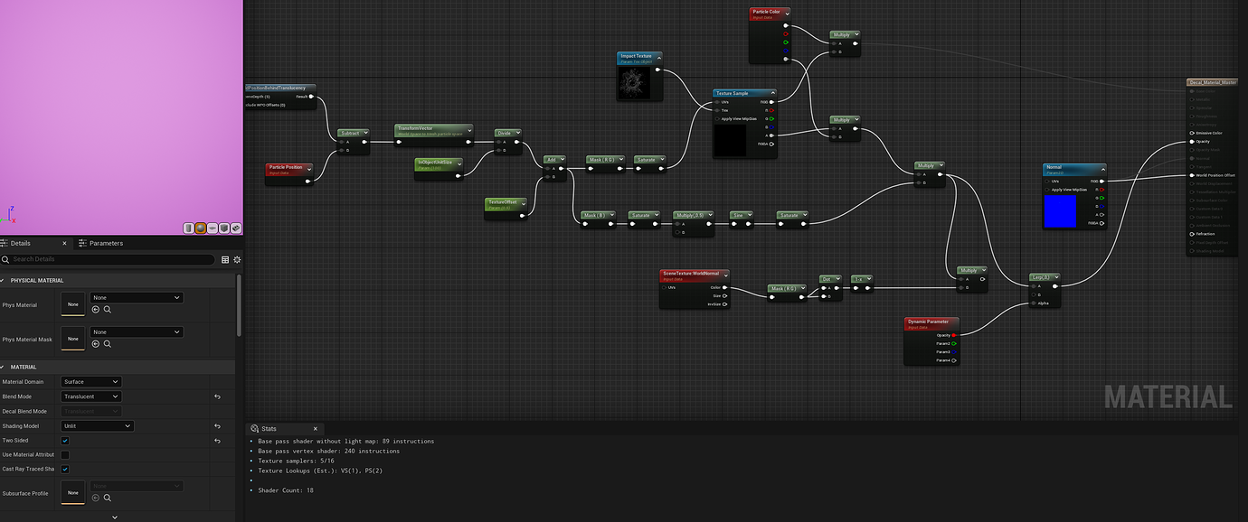 Proper workflow for Particle Mesh Decal in Unreal? - Real Time VFX