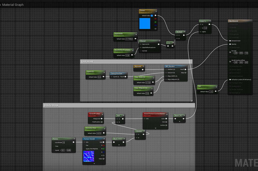 Anyone know how the masked post process was done? for Unreal Engine btw ...