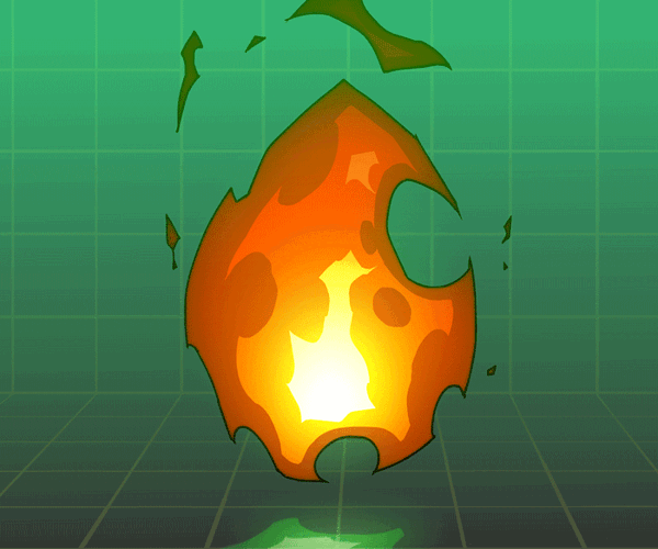 2d animation “stylized fire” vfx - Real Time VFX