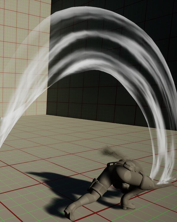 What are these lines in my Niagara Sword Trail - Real Time VFX