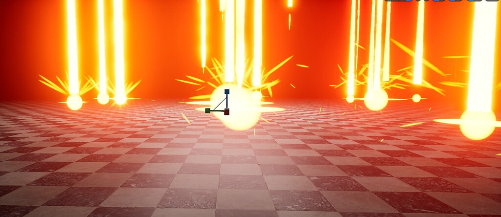 Collision Events - Particles generating before hitting the ground ...