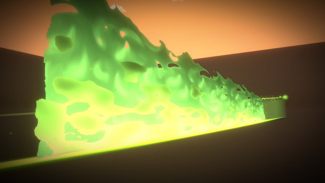 Recreated Phoenix Blaze ability from Valorant. A Fire Wall rising from ...