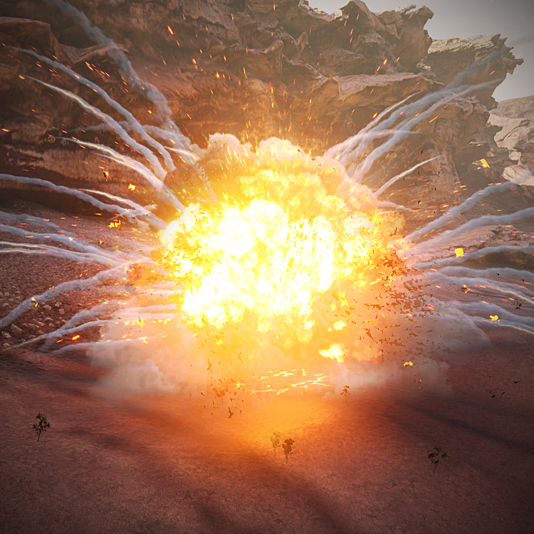 Houdini -> UE4 Explosion - Real Time VFX