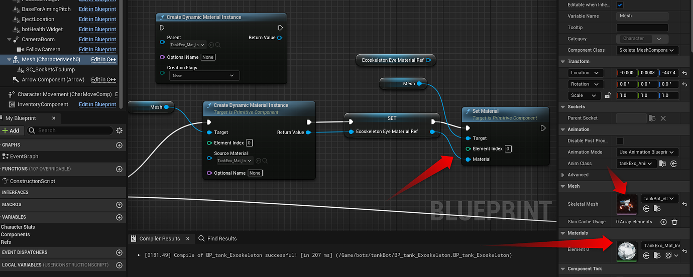 Can you change dynamic materials with Material Layers/Blends at Runtime? - Real Time VFX