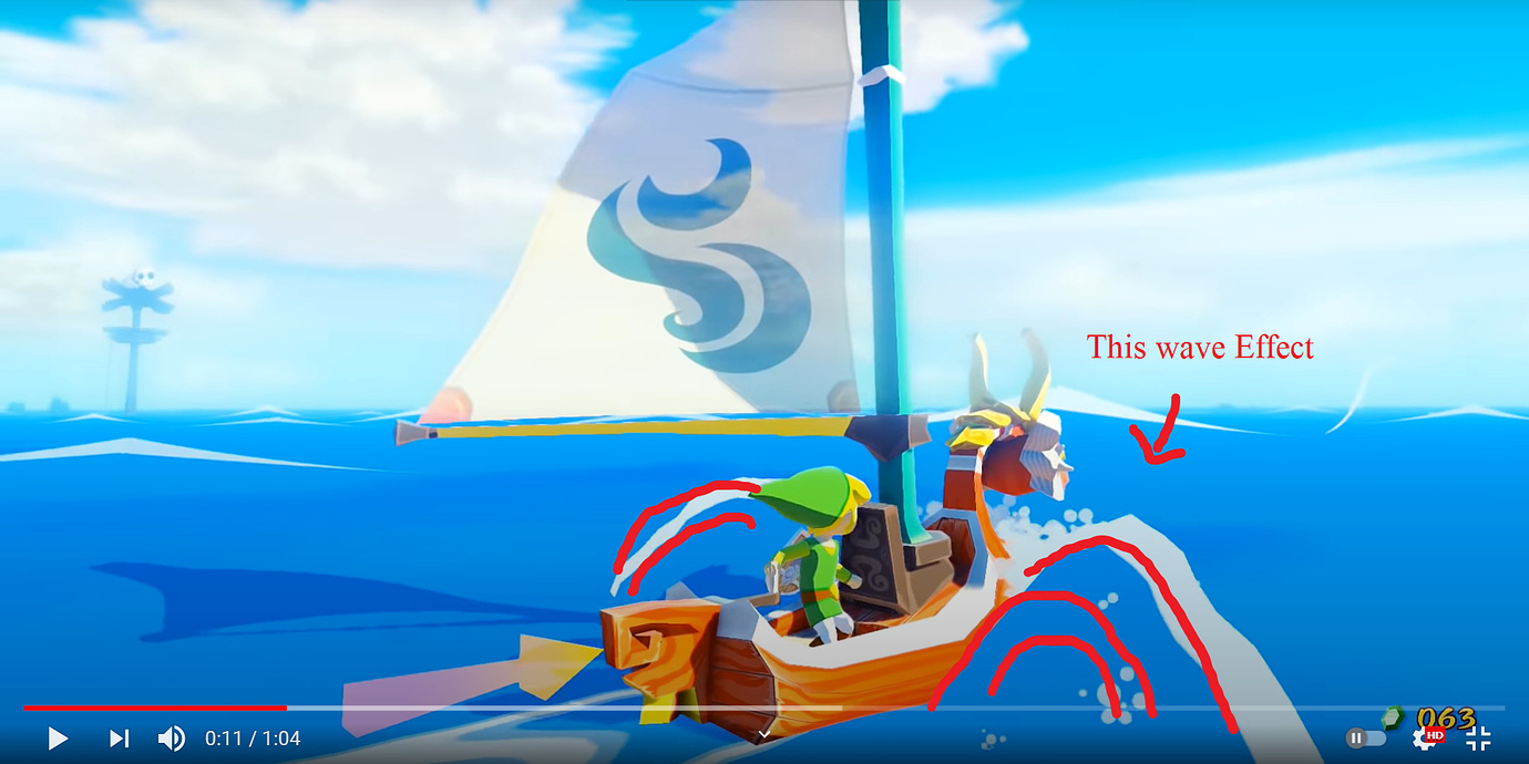 Question: Do anyone know how to make this water wake effect - Real Time VFX