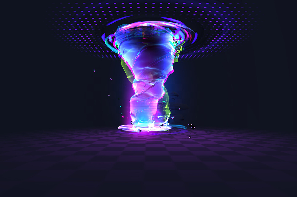 Unity VFX. Glitch Tornado - Real Time VFX