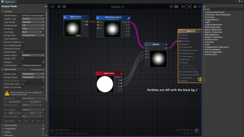 Help creating additive shaders in Amplify Shader Editor - Real Time VFX