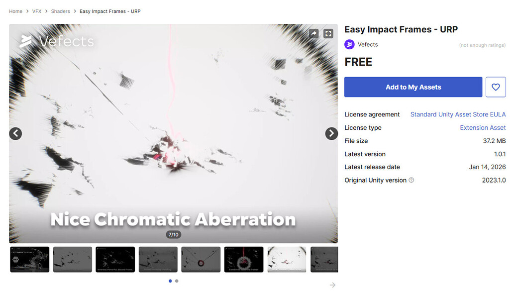 Easy Impact Frames for Unreal Engine and Unity - Real Time VFX