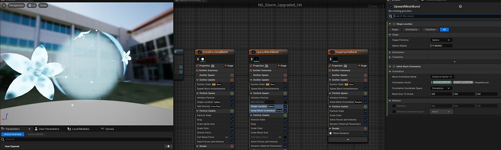 Align mesh to shape sphere - Real Time VFX