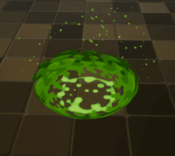 [Unity] Toxic Blob with splash - Real Time VFX